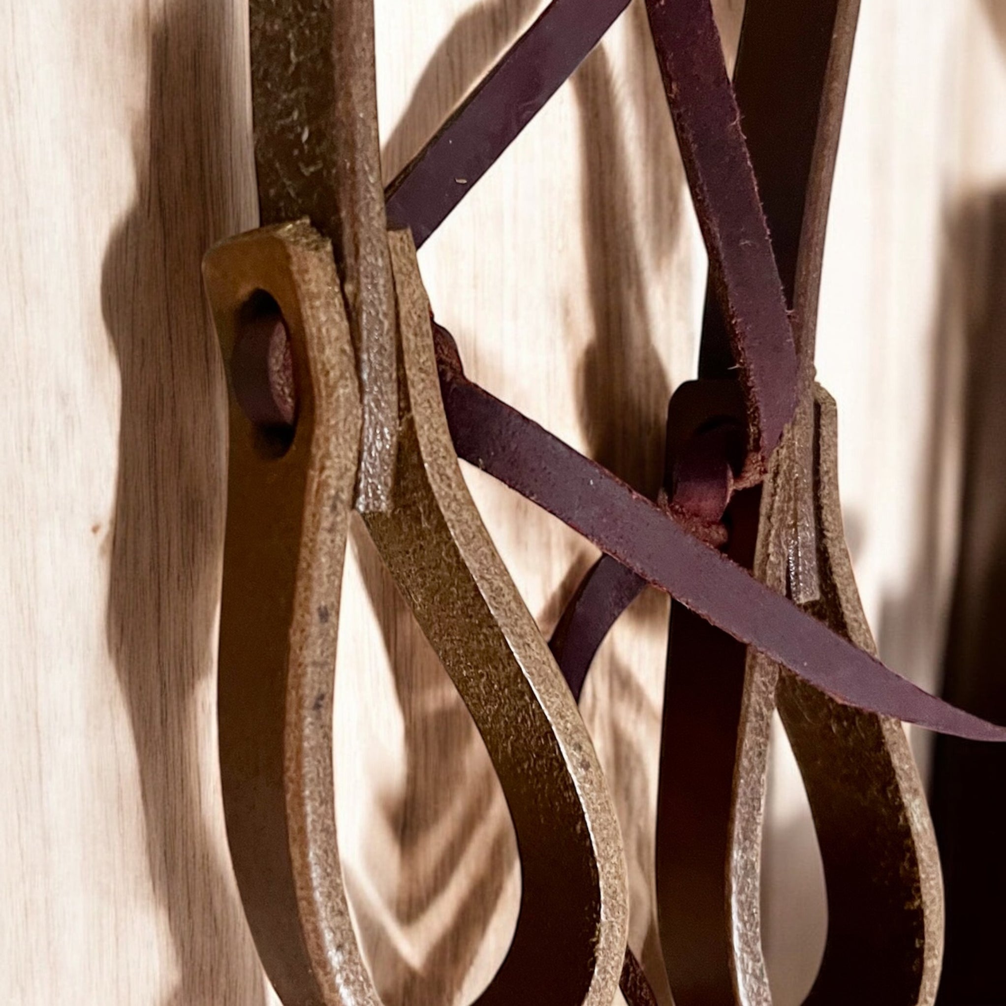 Harness Leather Weighted Split Reins with Tie Ends 7'6" - Smooth Like ...