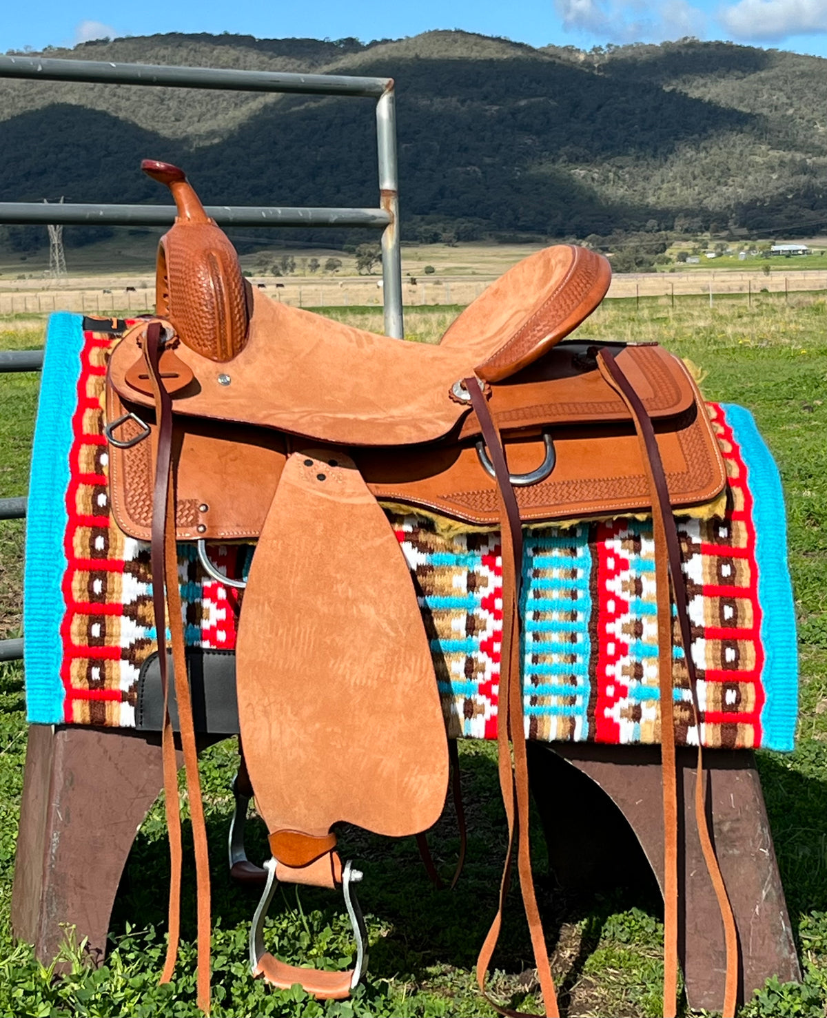 Rough-Out Seat Cow Horse Saddle - Smooth Like Cactus — Toprail Equine