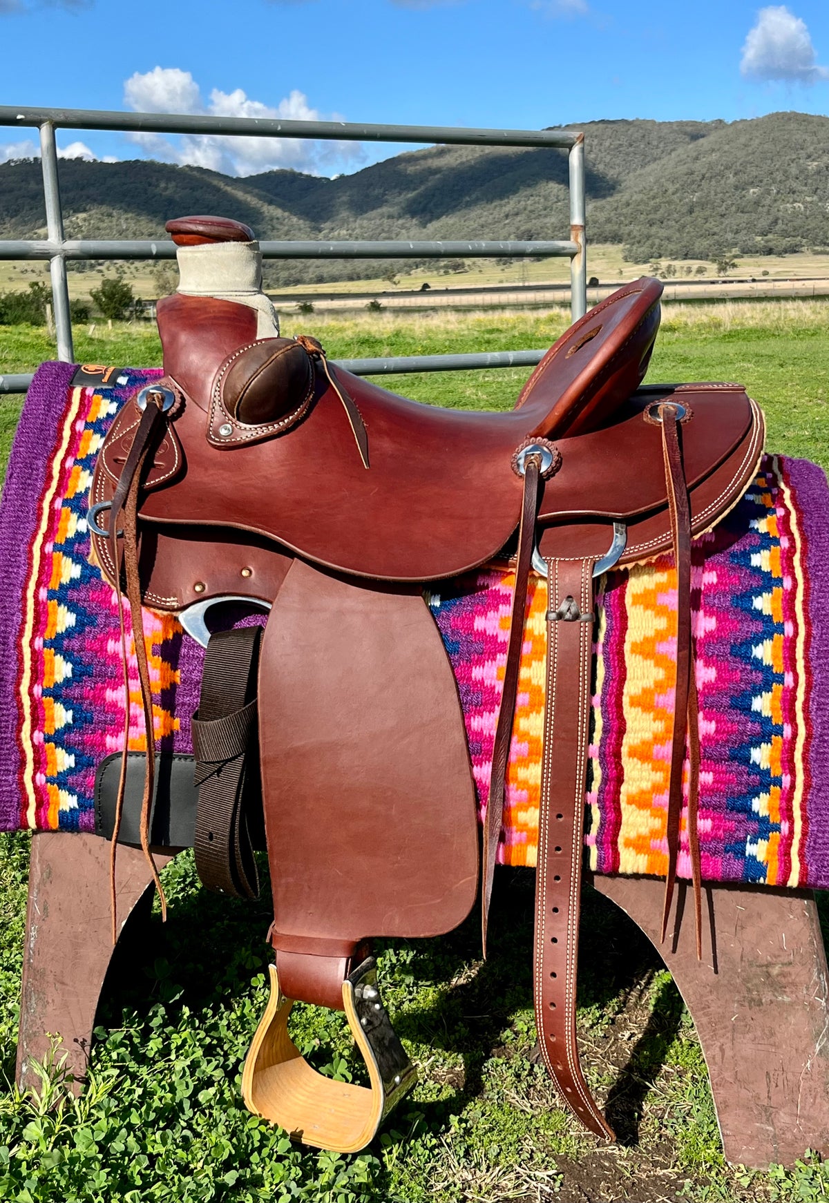 Western Wade Saddle - Smooth Like Cactus — Toprail Equine