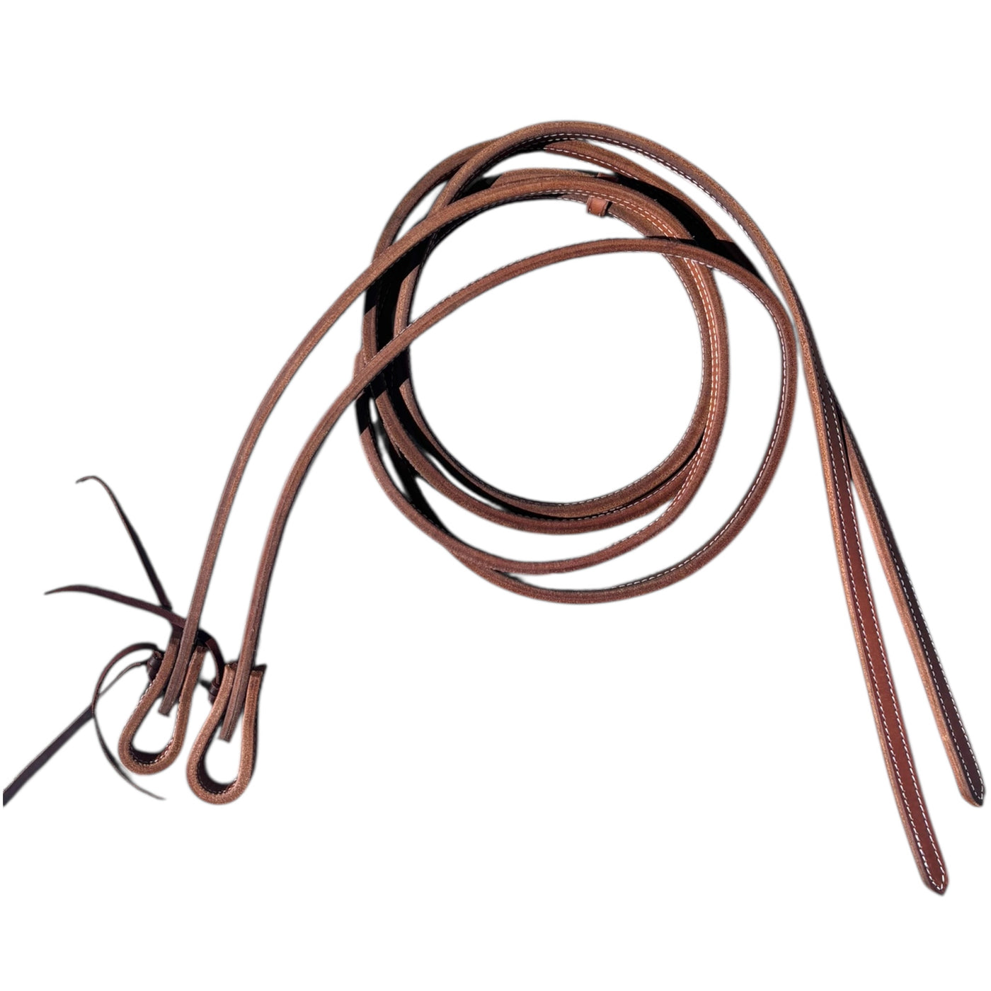 SPLIT WEIGHTED CUTTING REINS with WATERLOOP ENDS (double ply) - Toprai ...