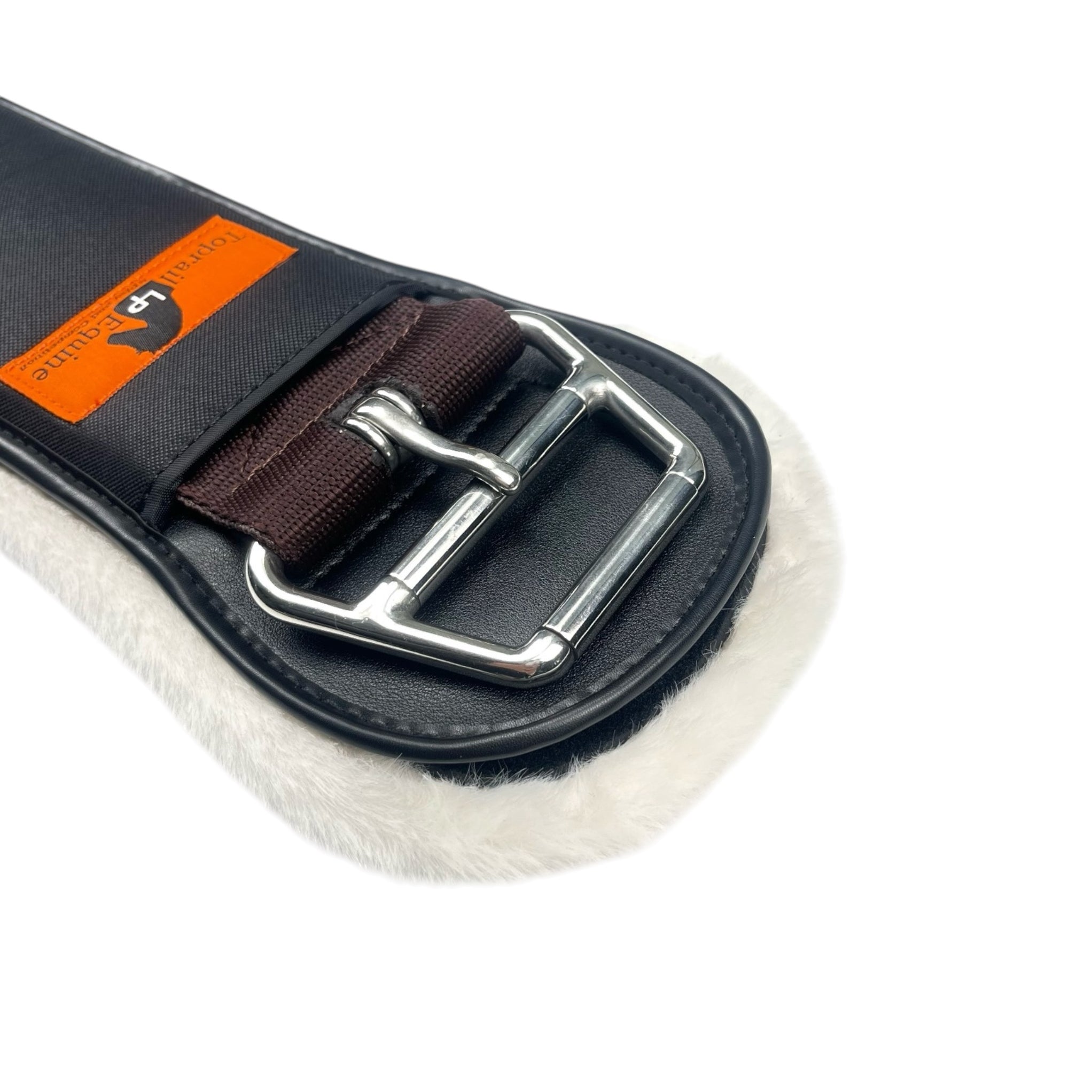 "JUMBUCK" Straight Cinch with Wool Fleece — Toprail Equine