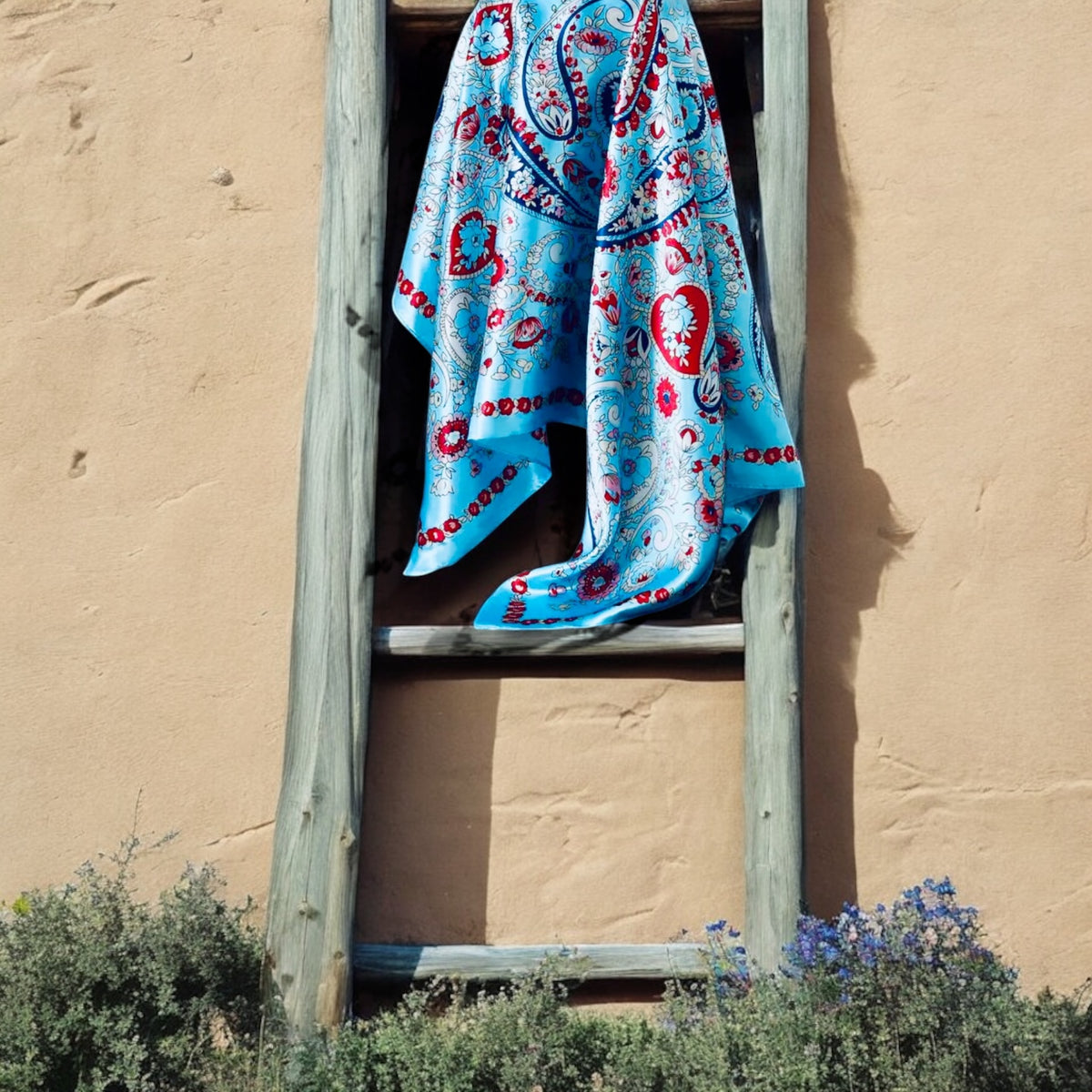 "PAISLEY BLUE" Wild Rag - 1773 — Toprail Equine