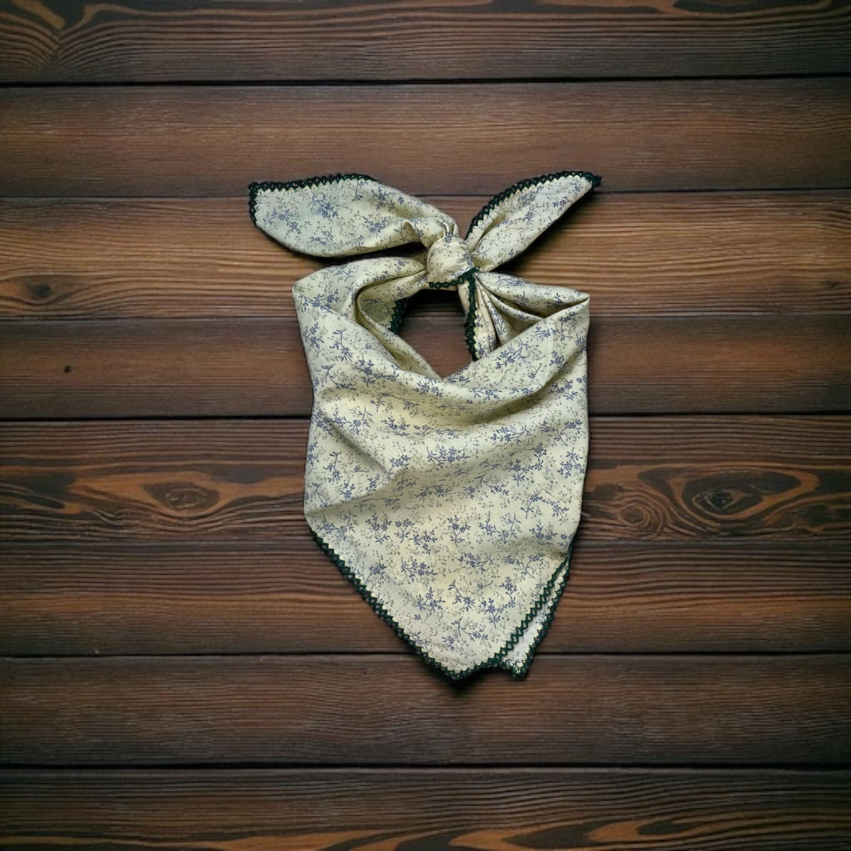 BACK PADDOCK - Floral Neck Scarf - Pale Lemon — Toprail Equine