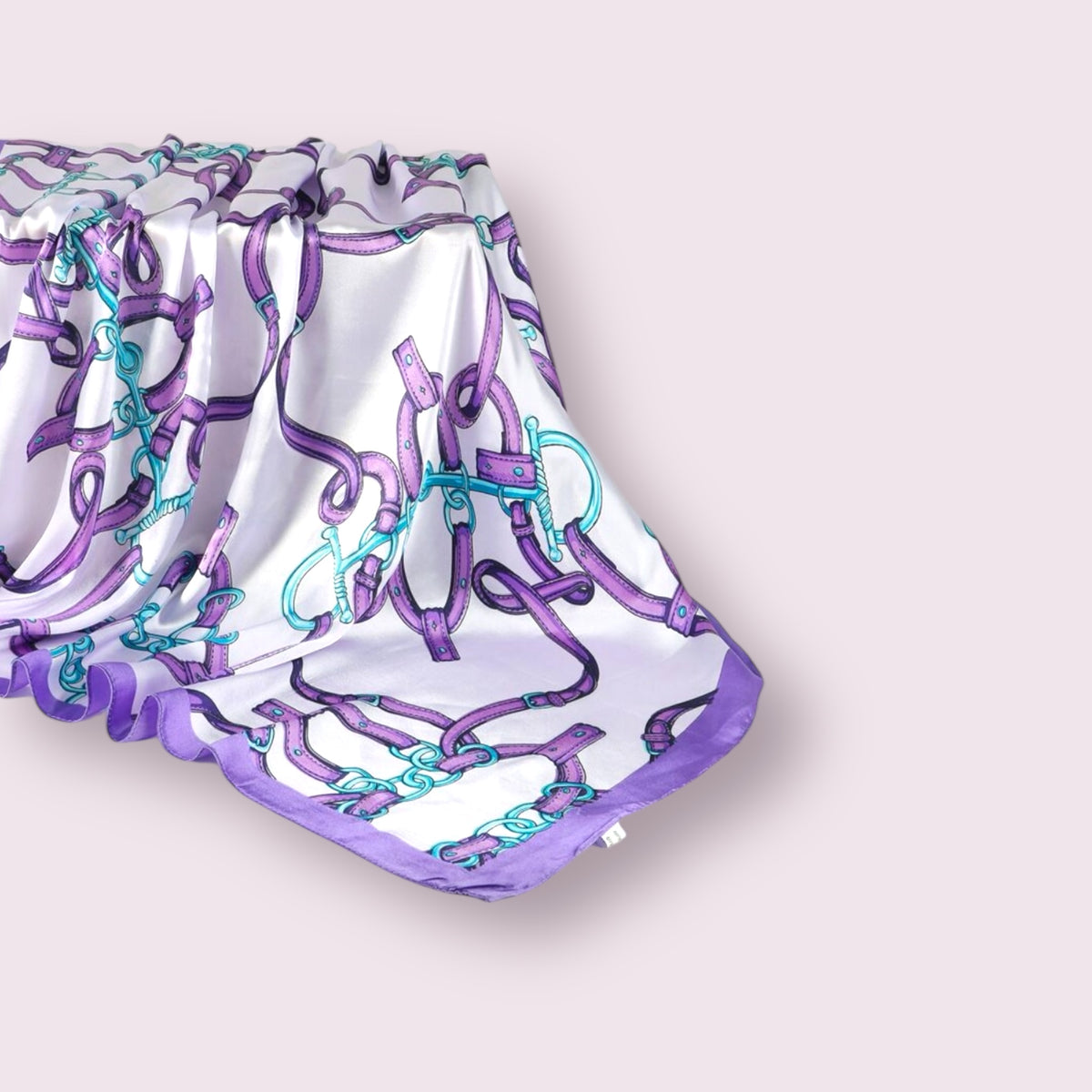 "THE HUNT" Mauve Wild Rag - 1773 — Toprail Equine