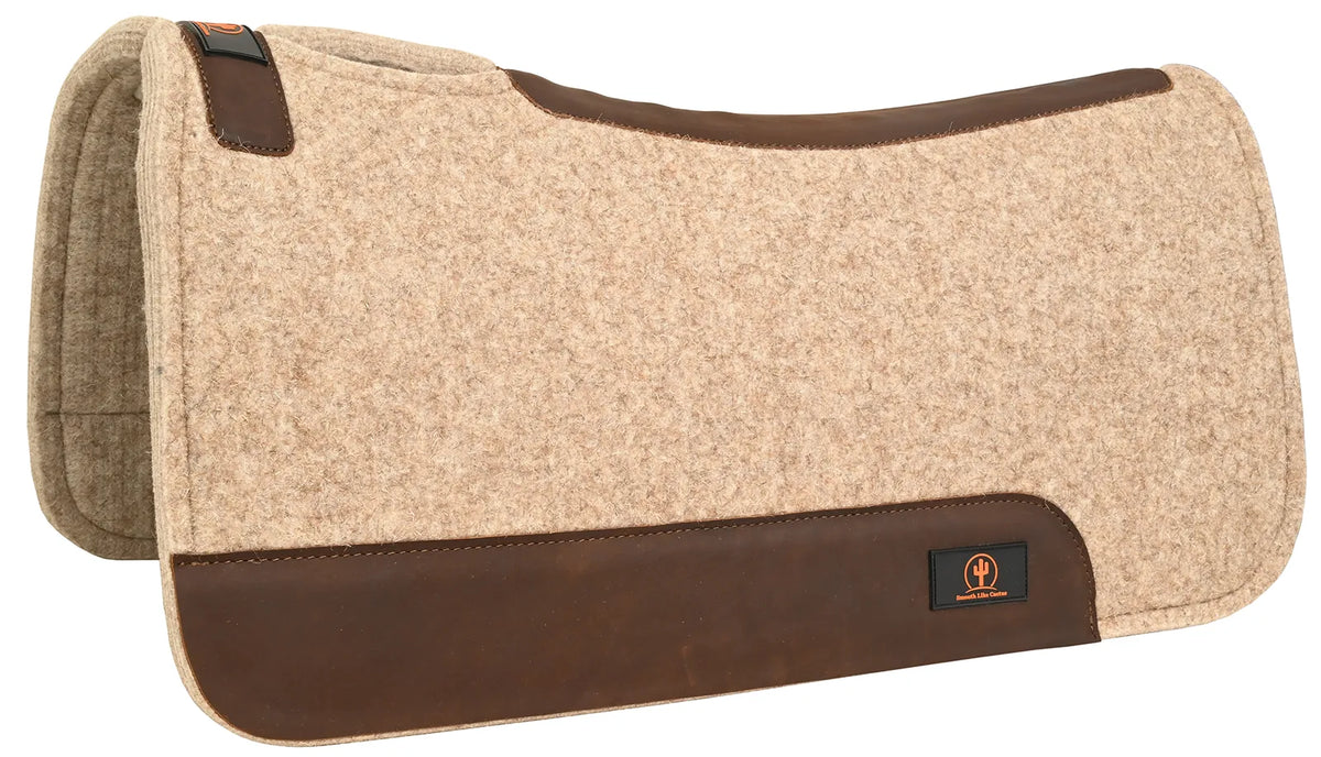 "CONDAMINE" Wool Felt Pad - Smooth Like Cactus — Toprail Equine