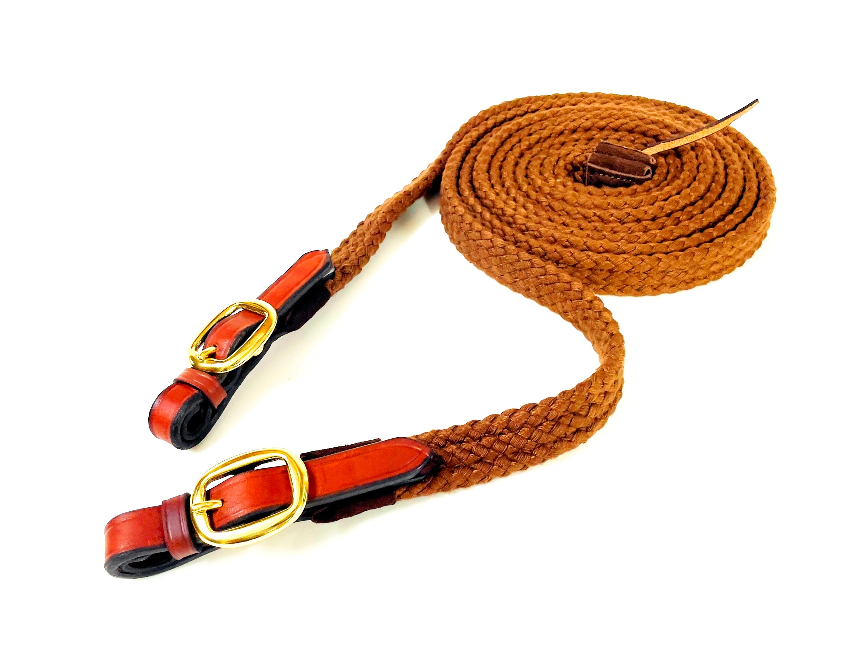 "CUBBAROO COTTON" Stockman's Cotton Reins with Brass Buckle 5'6 ...