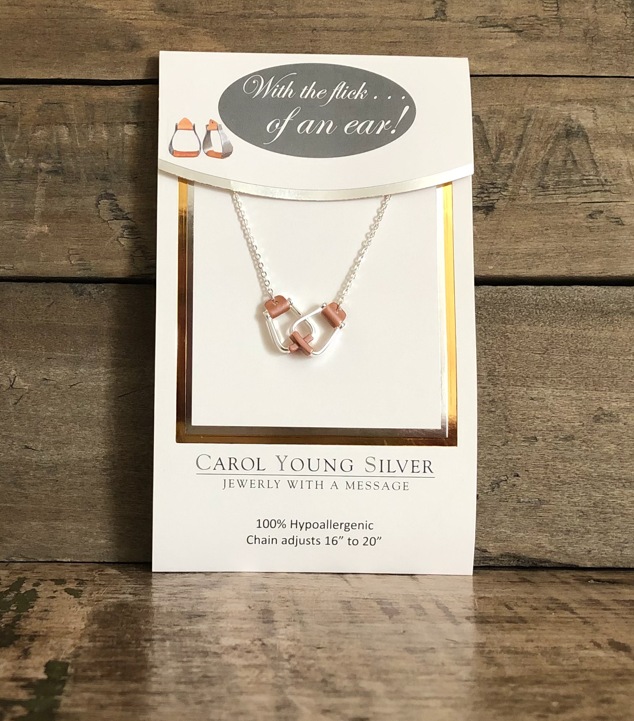 Linked Oxbow Necklace - Carol Young Silver — Toprail Equine