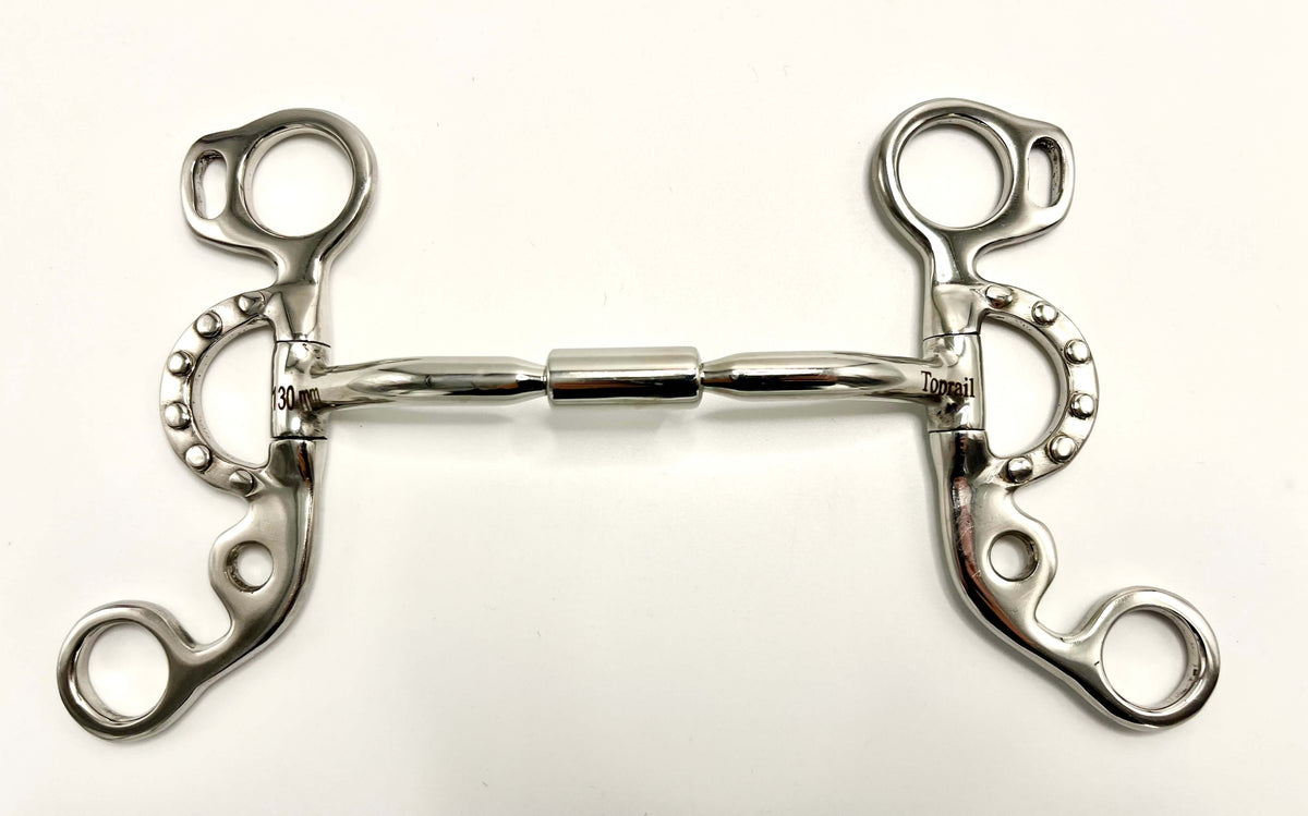 Futurity Shank Stainless Steel Barrel Bit 130mm — Toprail Equine