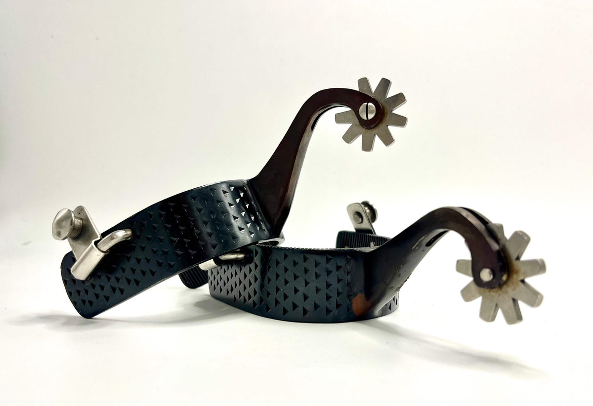 Black Opal Rasp Spur — Toprail Equine