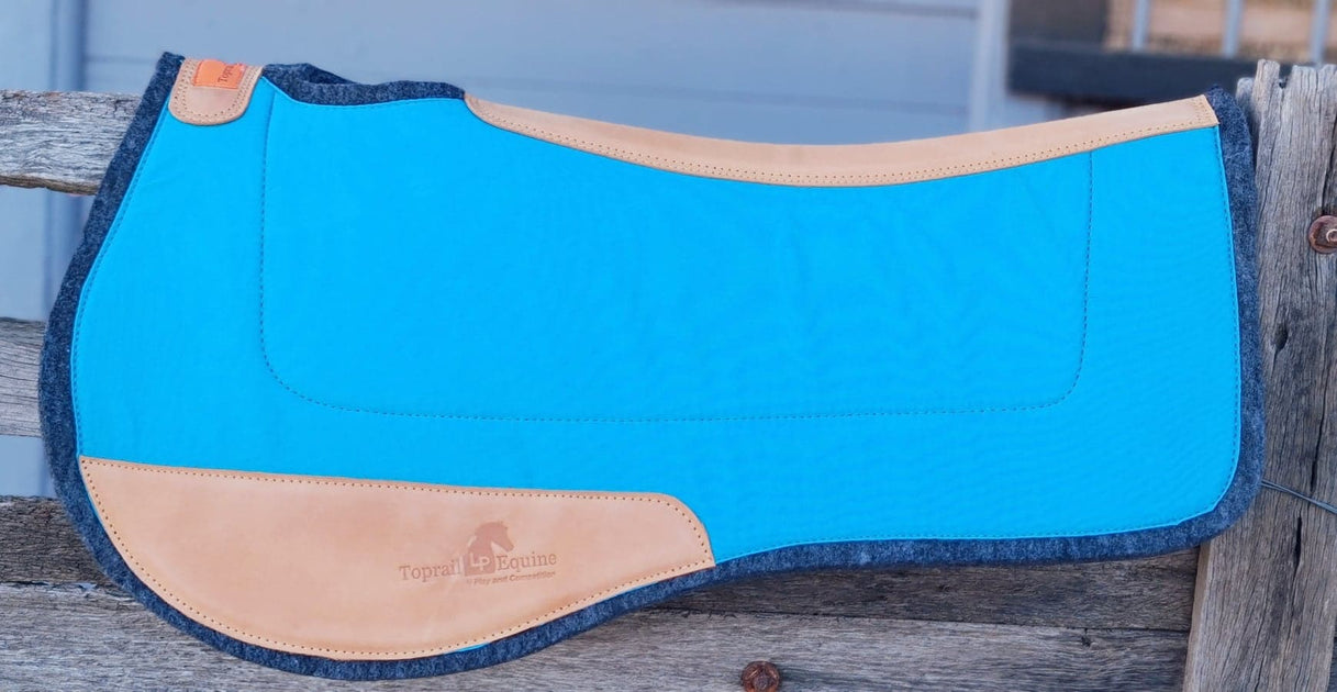 Contoured Pad - Turquoise — Toprail Equine