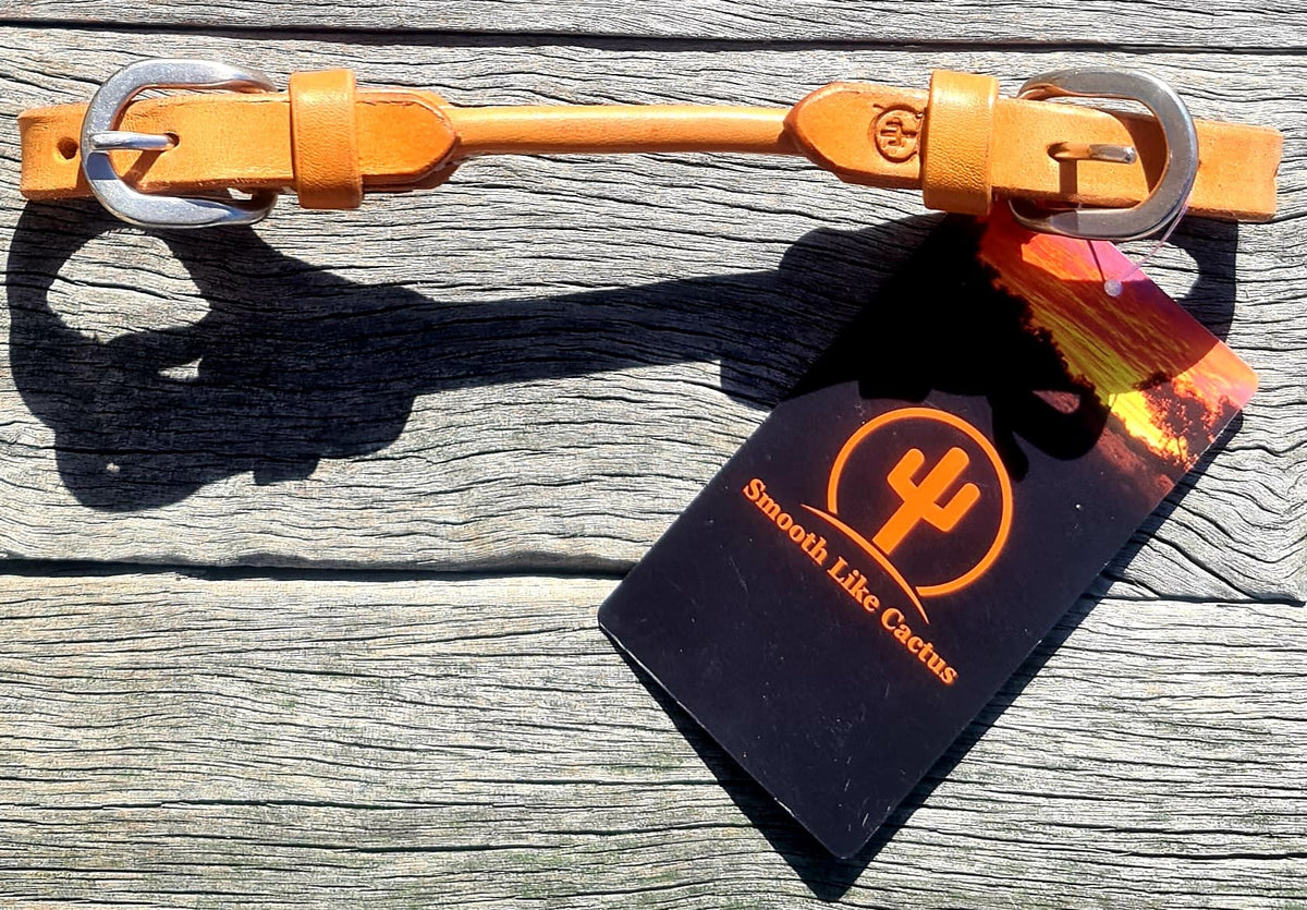 "ROLLED" Curb Strap - Smooth Like Cactus — Toprail Equine