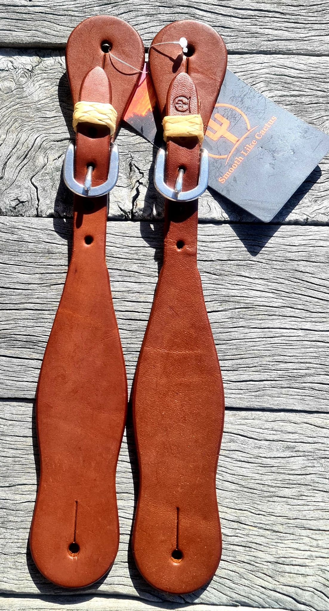 Men's Herman Oak with Rawhide Keeper Spur Strap — Toprail Equine