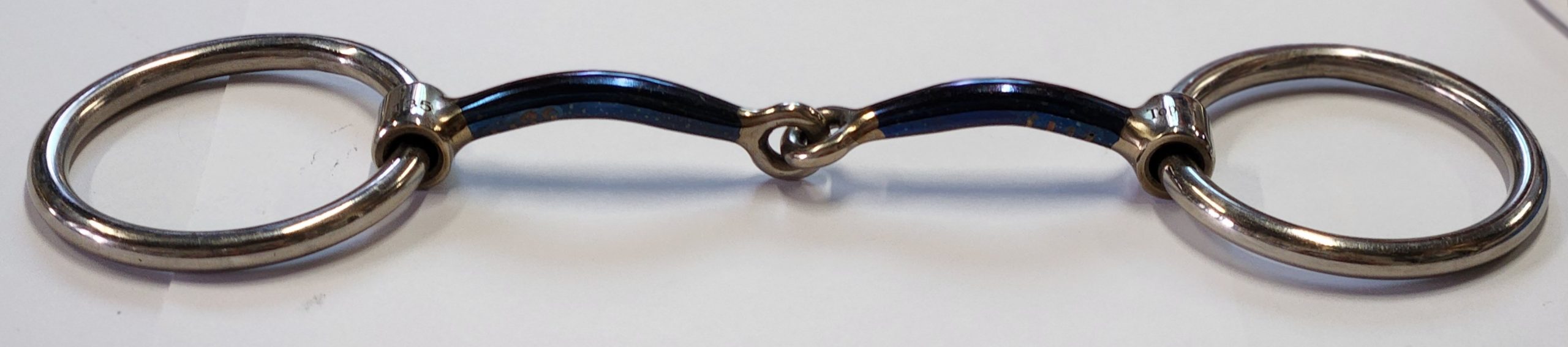 Weighted Loose Ring Sweet Iron Snaffle with Copper Inlay — Toprail Equine