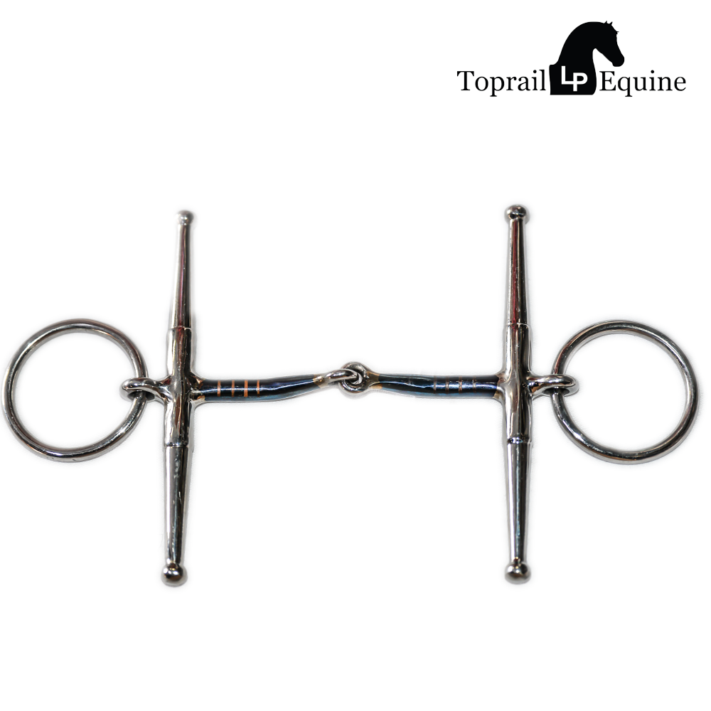 Fulmer Loose Ring Sweet Iron snaffle with Copper Inlays — Toprail Equine