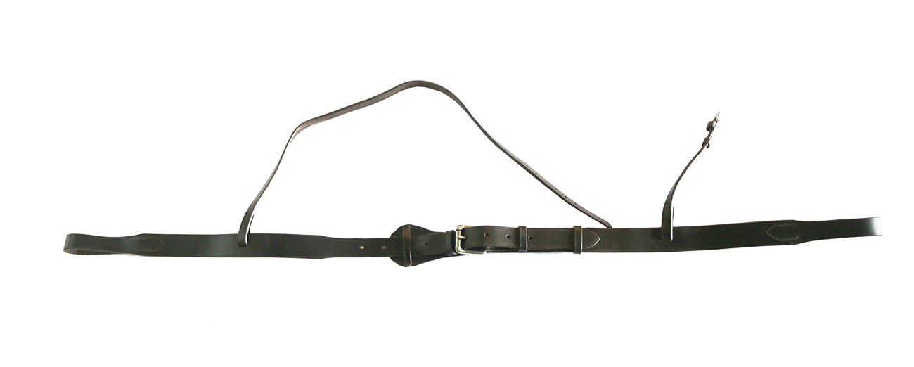 Polo Breast (Chest) Brown leather plate — Toprail Equine